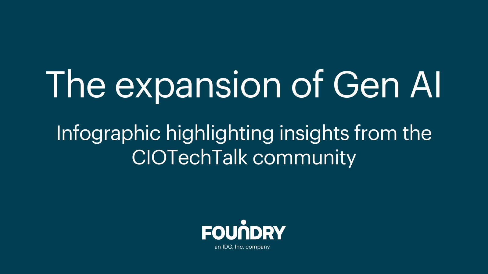 Gen AI Adoption & Spending Trends in 2023 | Foundry